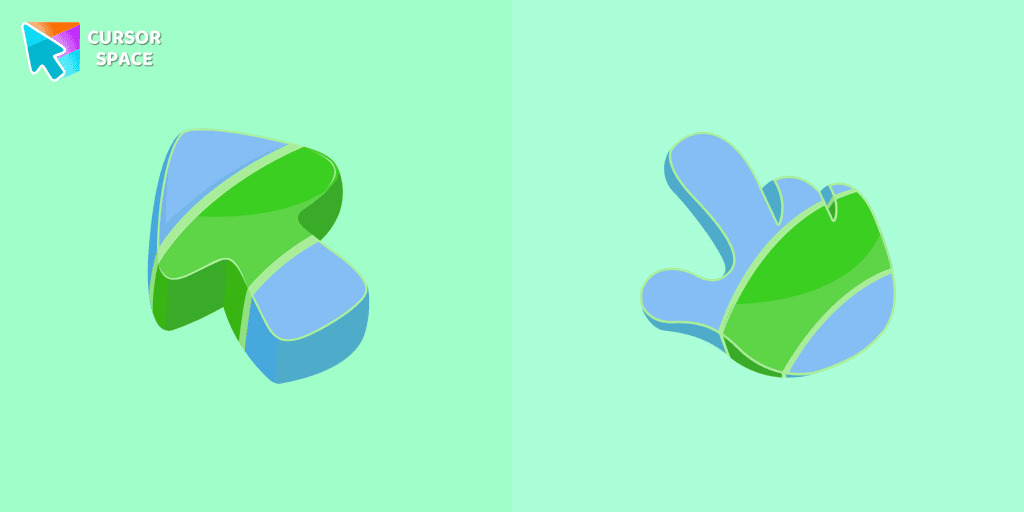 Cute Cursor Blue Abstract Texture - Cursor Pack | Cursor Space